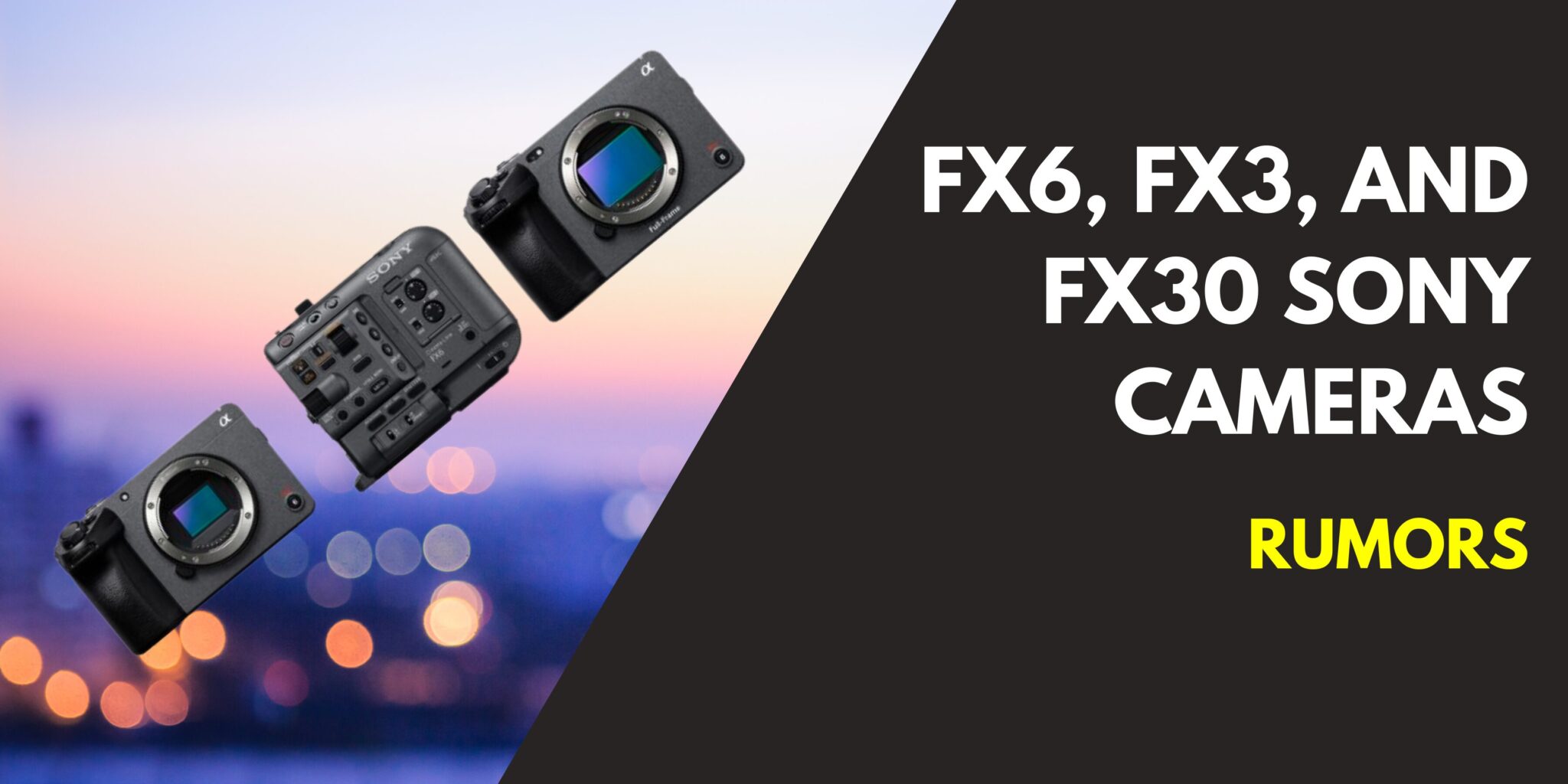 FX6, FX3, and FX30 About To Get Some Love From Sony - CamerasGuy
